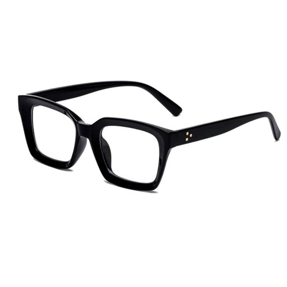 Unbranded | Accessories | Thick Chunky Square Frame Men Women Retro Clear Lens Classic Eye ...